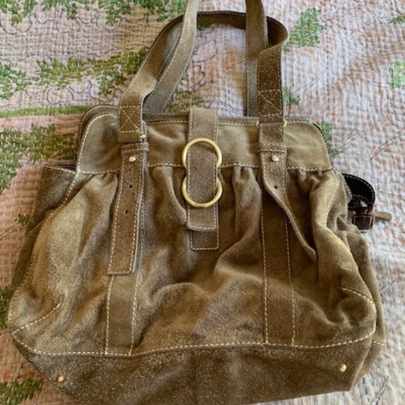 Sequoia | Bags | Vintage Sequoia Paris Kaki Suede Bag | Poshmark